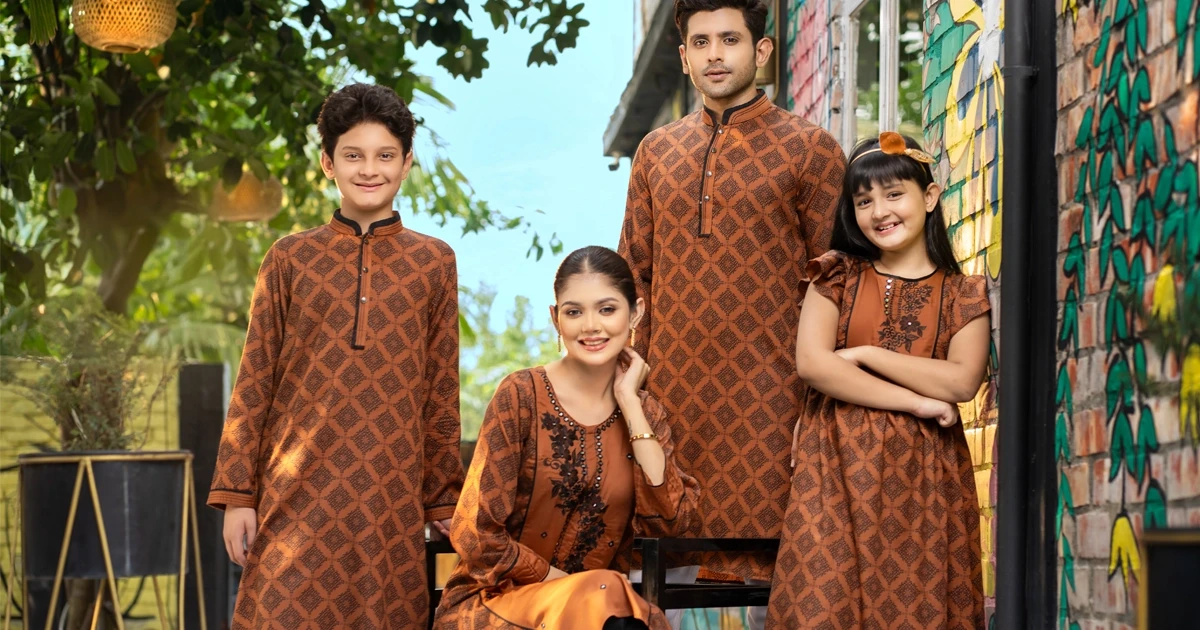 Buy Rust Orange Cotton Panjabi for Men – Embroidered Panjabi Online ...